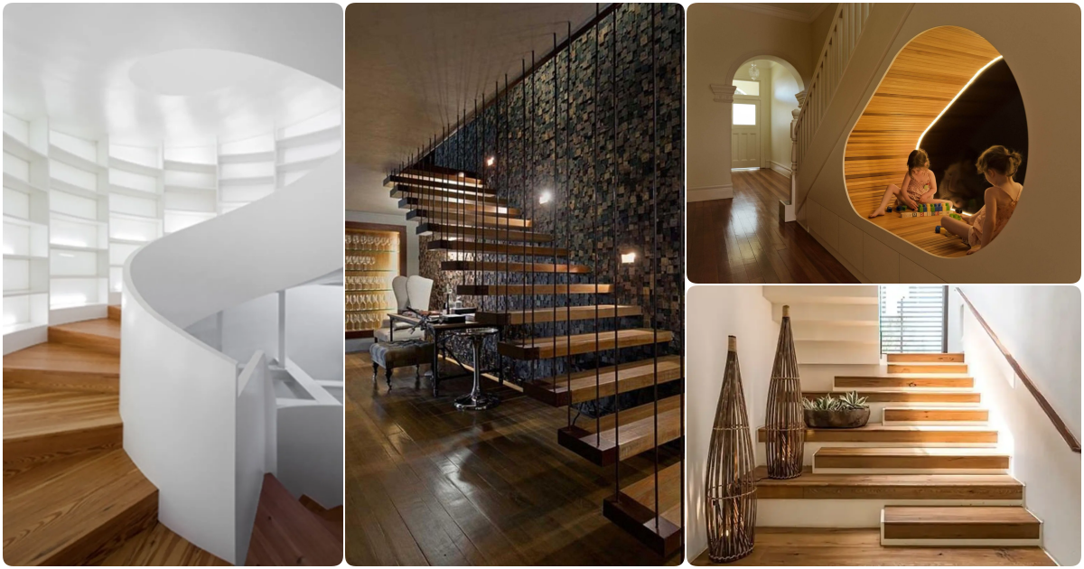 Wooden Staircase Ideas With Individual Designs - DEARTARCH