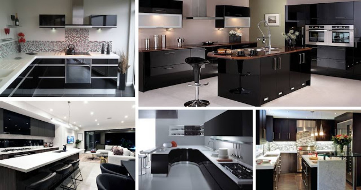 Sophisticated Black Kitchen Cabinets - Examples & Tips - DEARTARCH