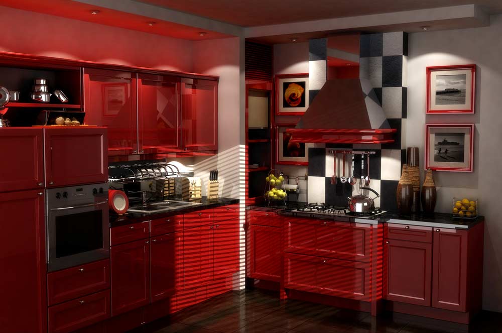 Simple & Marvelous Red Kitchen Designs for Real Lovers - Examples ...
