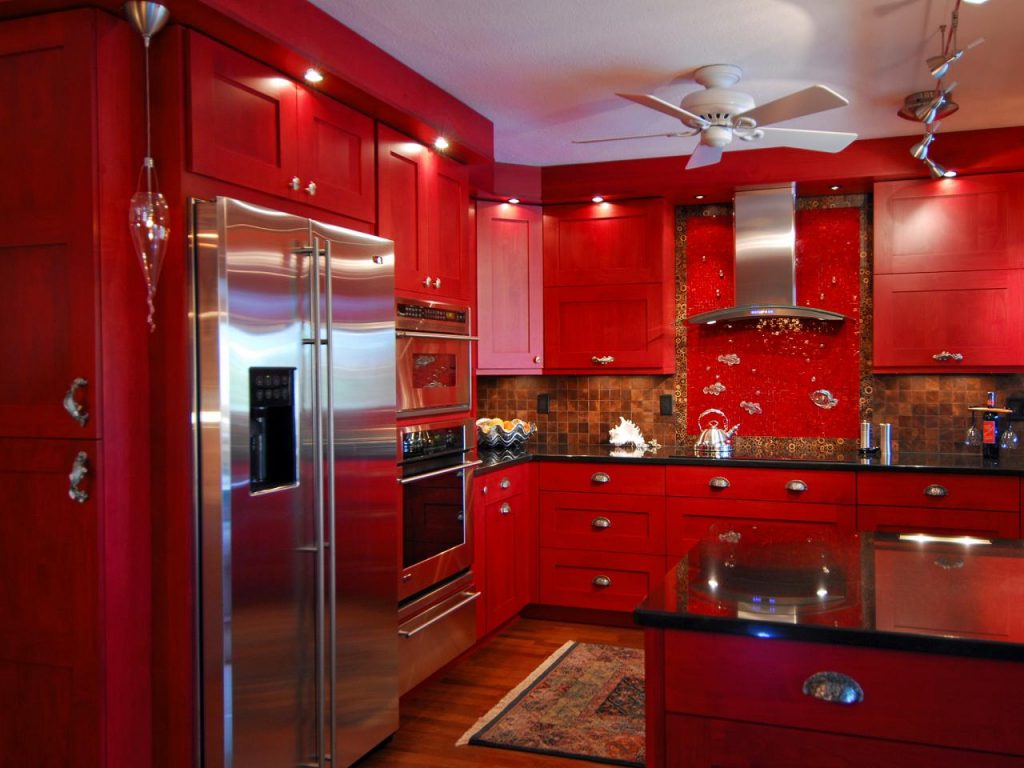 Simple & Marvelous Red Kitchen Designs for Real Lovers - Examples ...