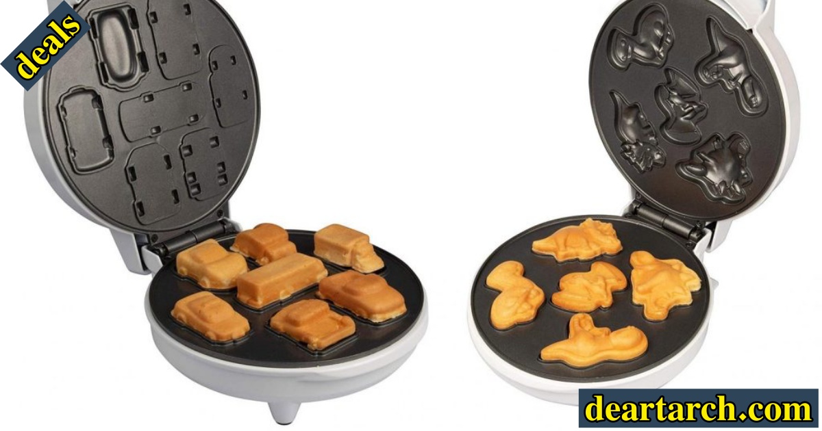 Rev Up Your Mornings: Mini Dinosaur and Car Waffle Makers for Breakfast ...