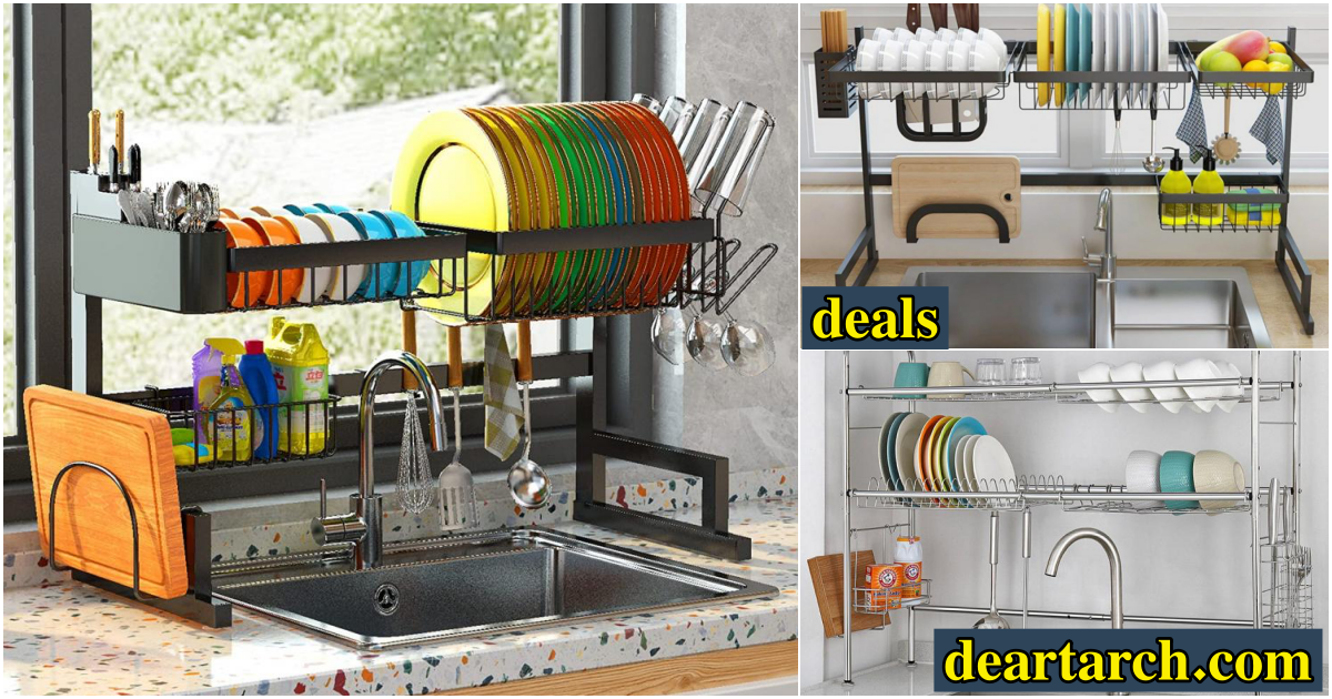 Space-Saving Kitchen Solutions: Over-The-Sink Drying Rack Ideal for ...
