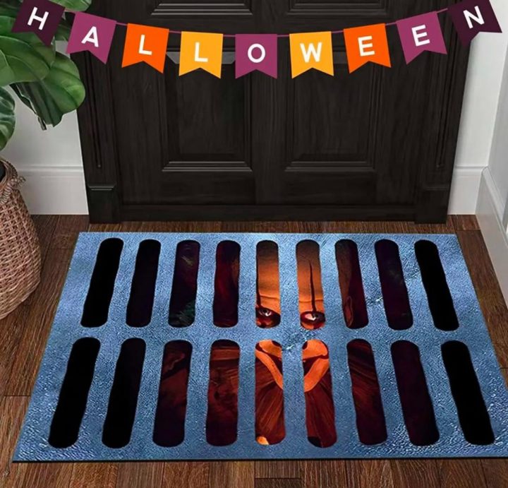 Enter if You Dare: Pennywise Clown in Sewer Doormat - A Spooky ...